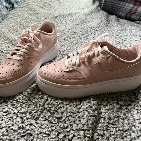 Nike | Shoes | Nike Court Vision Alta Pink | Poshmark